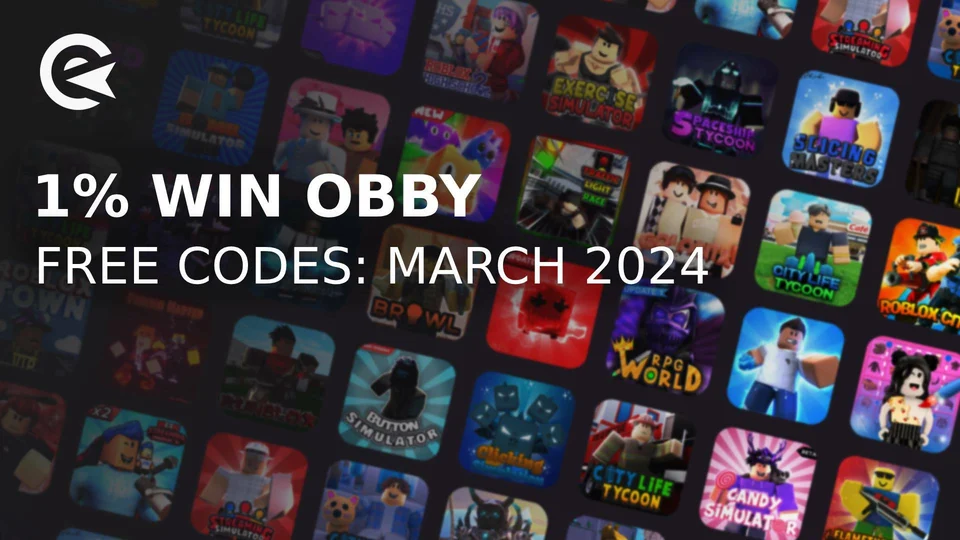 1% Win Obby Codes (March 2024) | EarlyGame