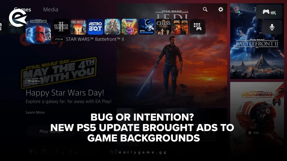 Bug or feature? New PS5 update brings replaces… | EarlyGame