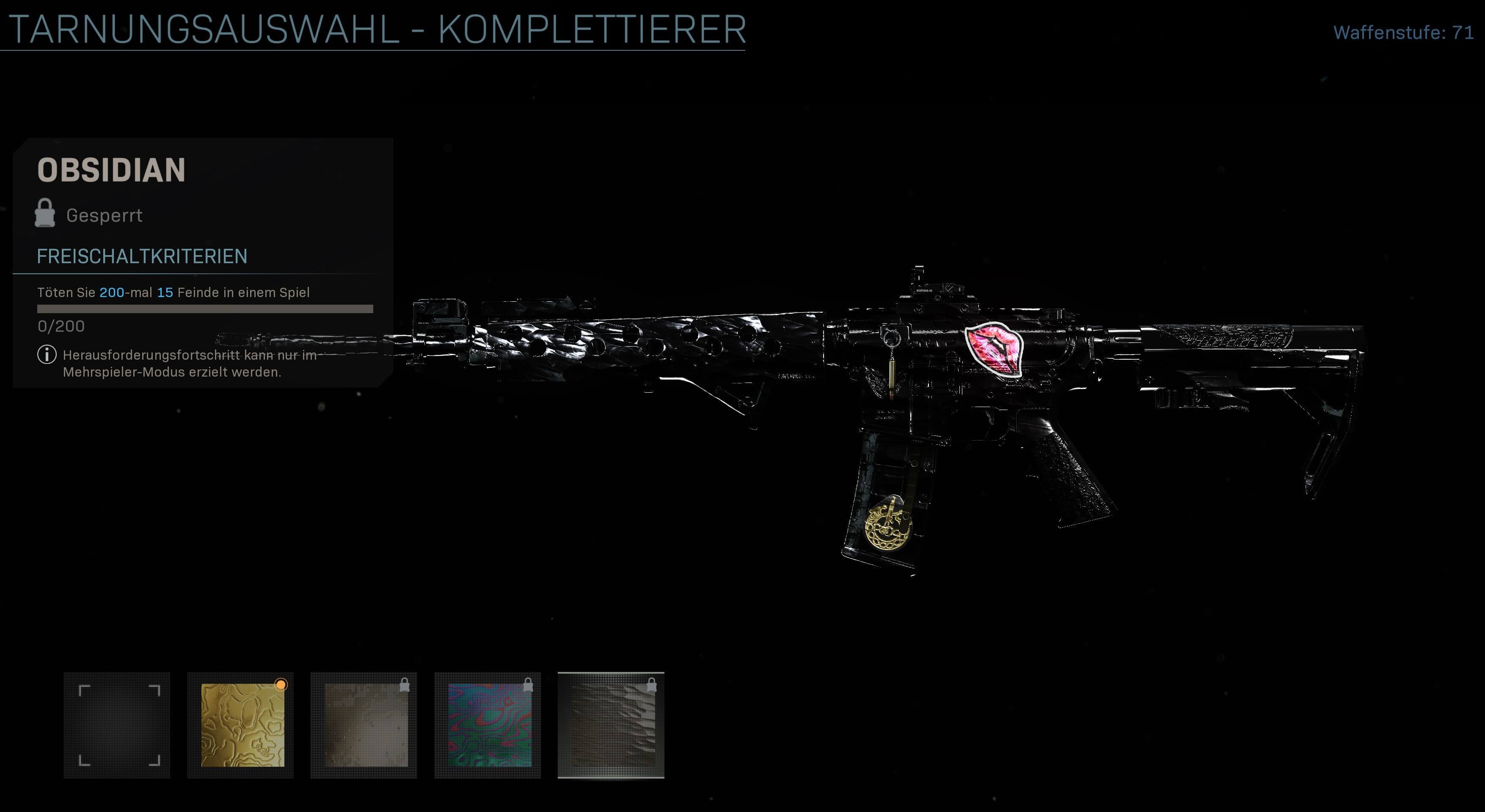 Call of Duty: Modern Warfare – Obsidian Master-Camo… | EarlyGame