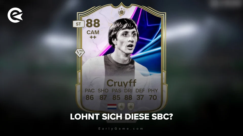 EA FC 25: Johan Cruyff OTD Icon SBC - 1,2 Millionen Coins… | EarlyGame