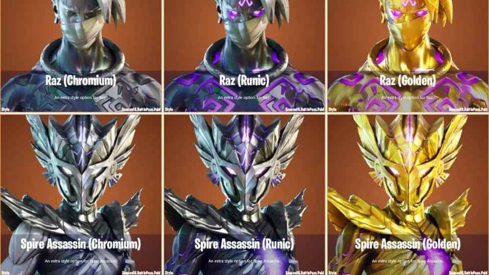 EarlyGame | Fortnite Season 6 Enlightened Skins: Chromium, Runic
