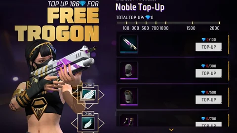 Free Fire Noble Top-Up Event: Trogon Sanction,… | EarlyGame india