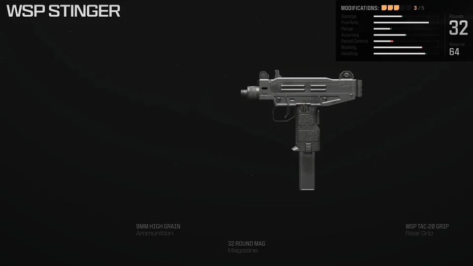 MW3 WSP Stinger Loadout | The Best Attachments For… | EarlyGame