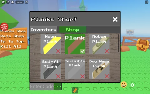 Plank It Codes (April 2024) | EarlyGame
