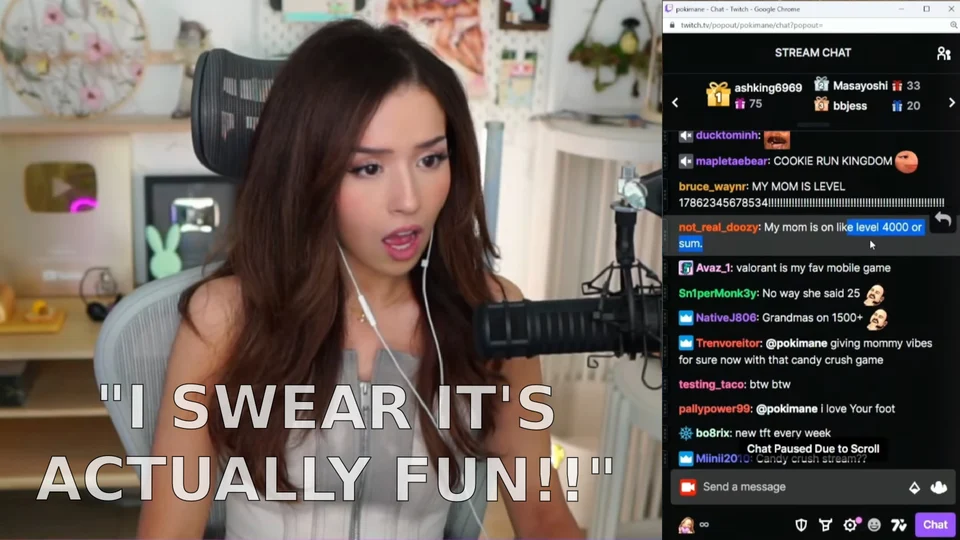 Pokimane Admits To Playing The Same Mobile Game My Mom… | EarlyGame