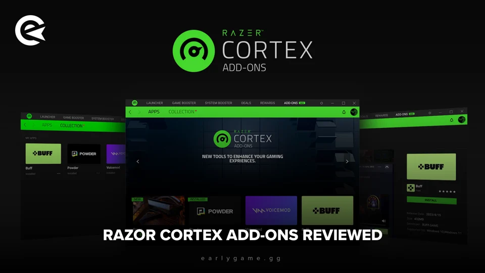 Razer Cortex Add-Ons Explored: Powder, BUFF, Voicemod,… | EarlyGame