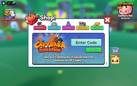 Capybara Evolution Codes (May 2025) | EarlyGame