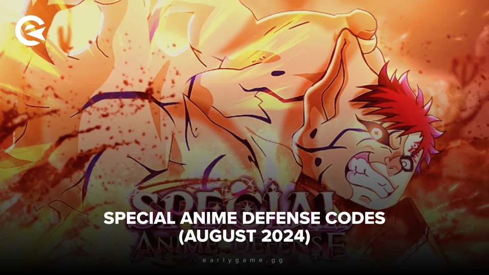 Special Anime Defense Codes (August 2024) | EarlyGame