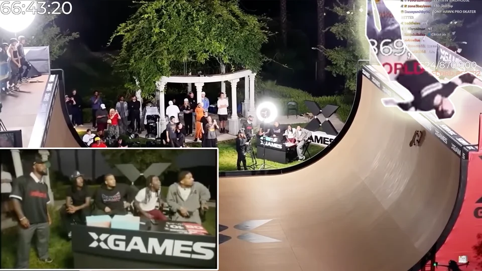 Tony Hawk's Incredible Flip in Kai Cenat's Backyard | EarlyGame