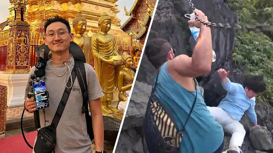 Twitch Streamer Broadcasts Man Almost Falling From Cliff | EarlyGame