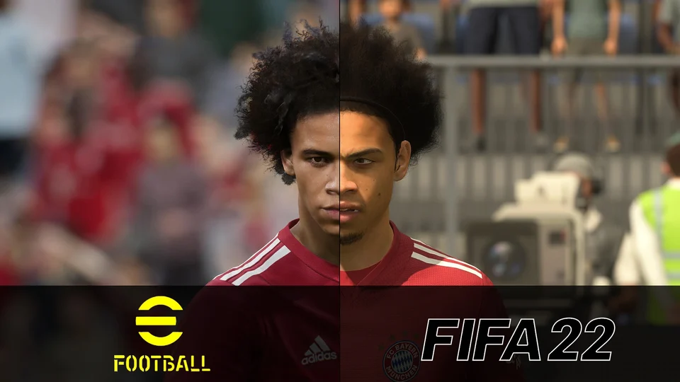 EarlyGame | Graphics Comparison: FIFA 22 vs. eFootball 2022