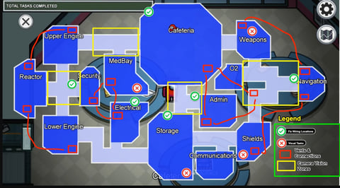 Among Us: Map Guide to Skeld | EarlyGame